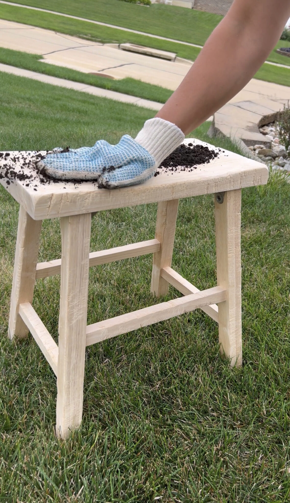 DIY Aged Stool - Hill House Diaries