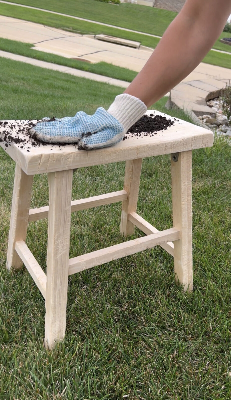 DIY Aged Stool - Hill House Diaries