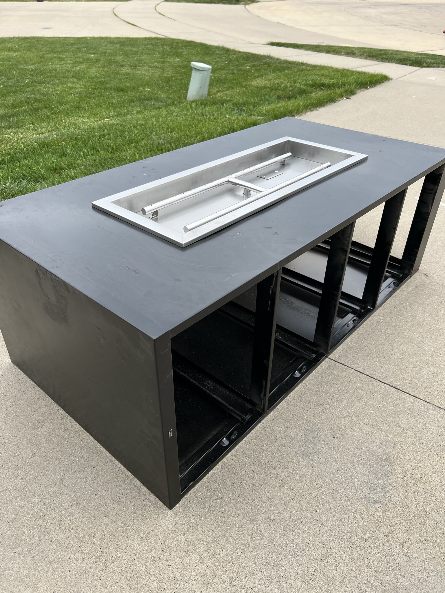 Old File Cabinet to DIY Fire Table - Hill House Diaries